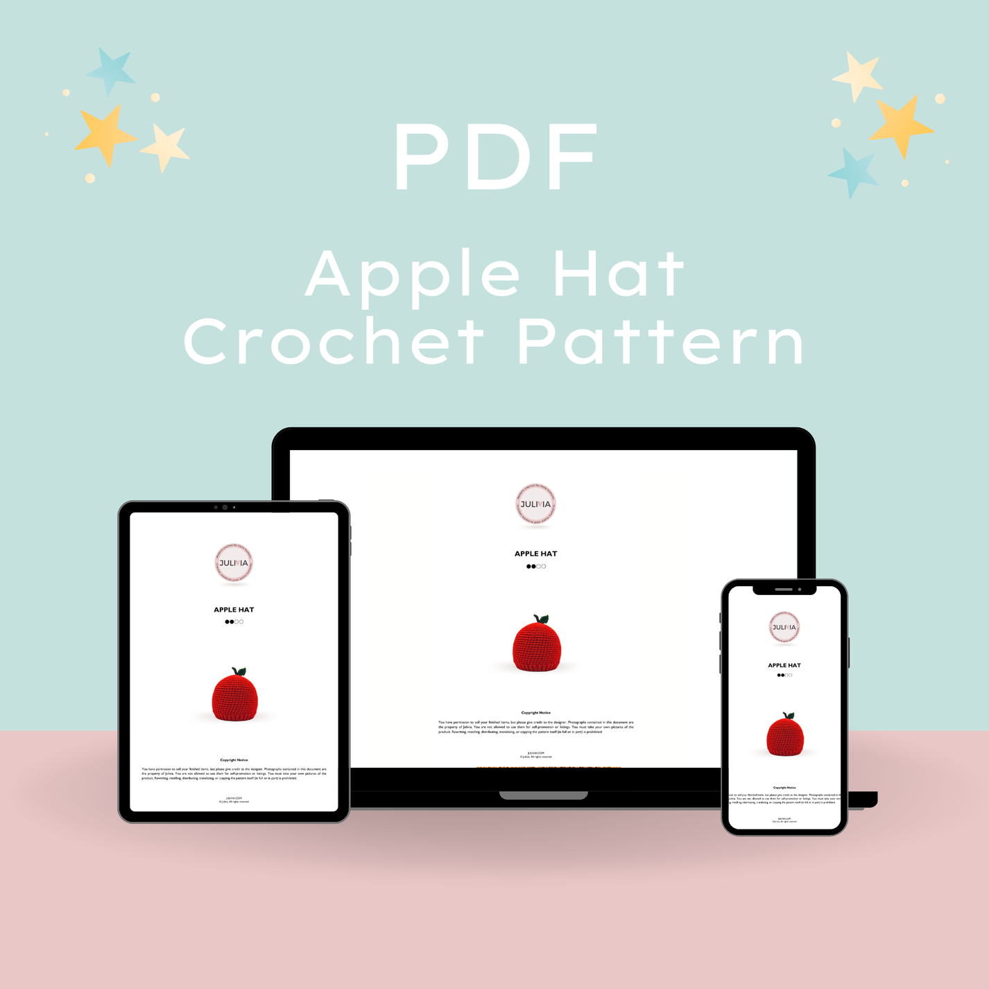 Crochet Apple Hat Pattern – Julivia